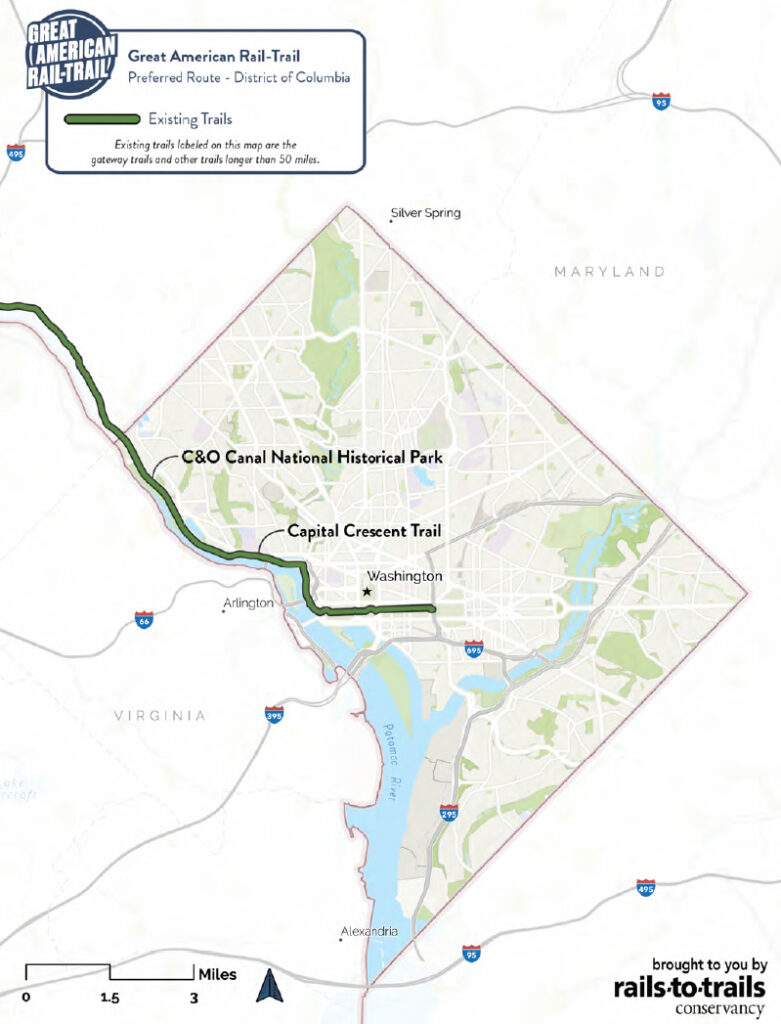 Great American Rail-Trail in Washington, DC - Rails to Trails ...