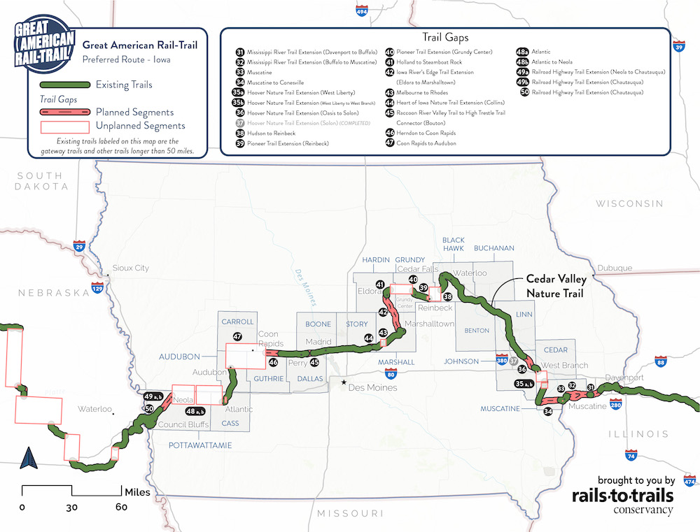 Great American Rail-Trail in Iowa - Rails to Trails Conservancy | Rails ...