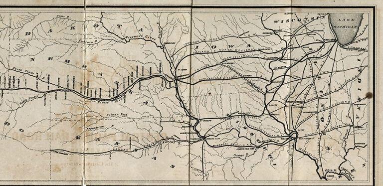 Council Bluffs the Eastern Point of the Transcontinental Railroad ...